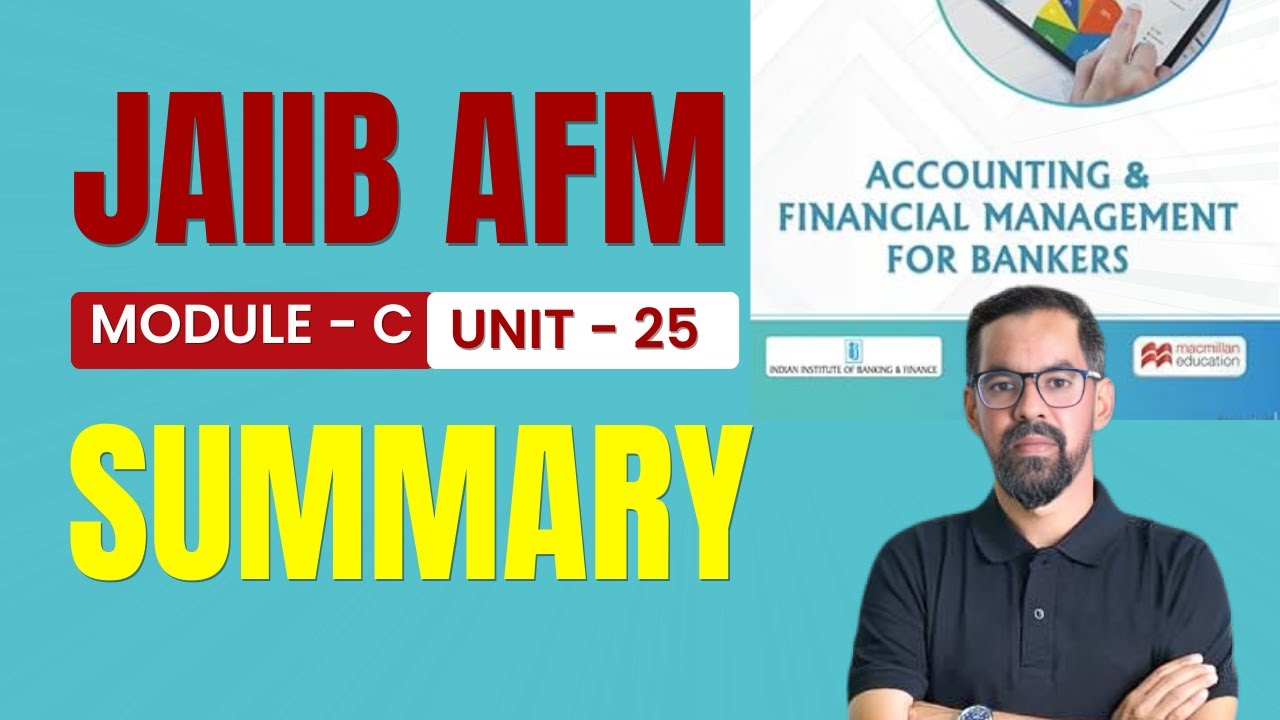 AFM MODULE C UNIT 25 SUMMARY | Capital Investment Decision | JAIIB Exam ...