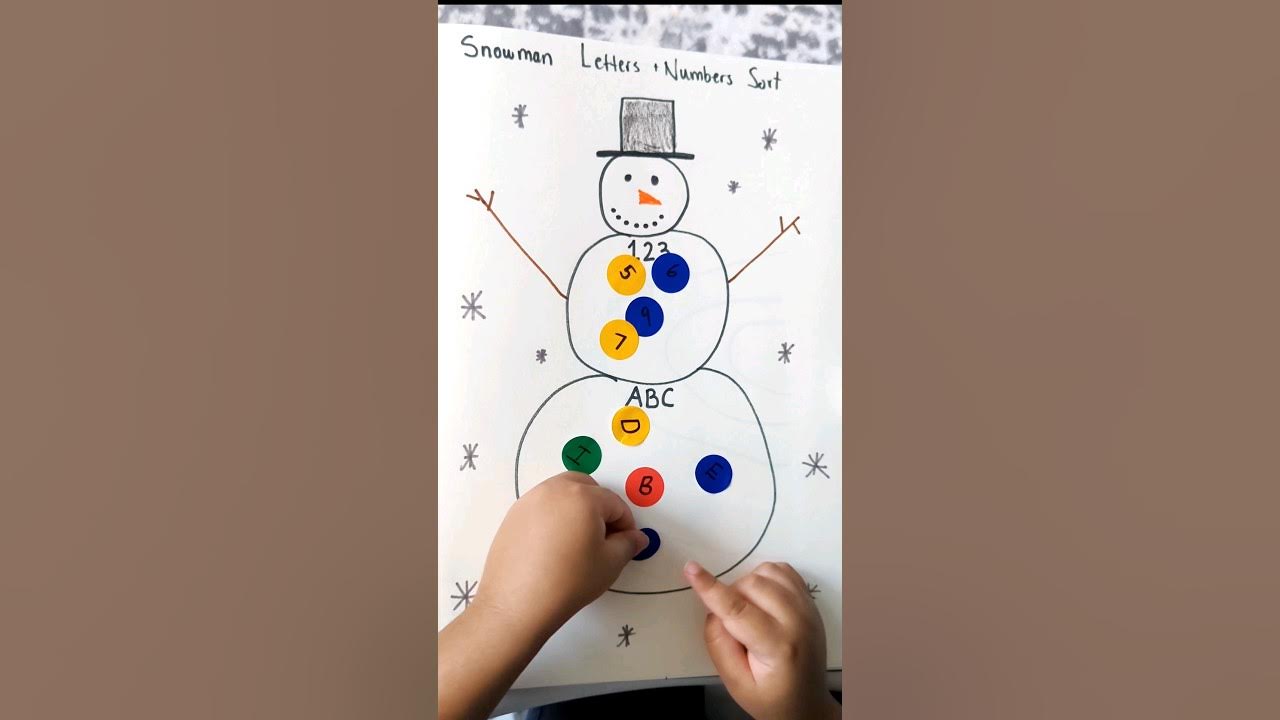 Snowman Numbers & Letters Sorting | Educational Videos for Toddlers ...