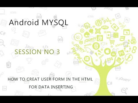 Android MySQL Database Tutorial 3 How to create the Form for input values in Online Hosting File ...