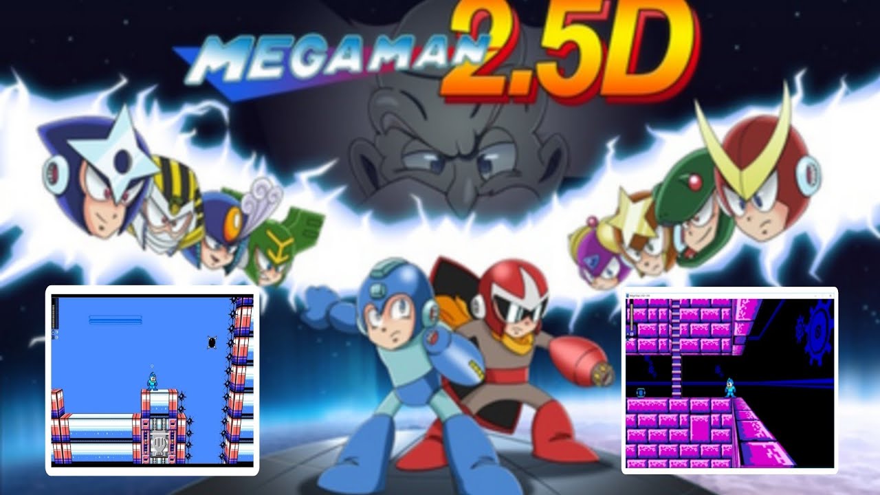 mega man 2.5d test gameplay pc - YouTube