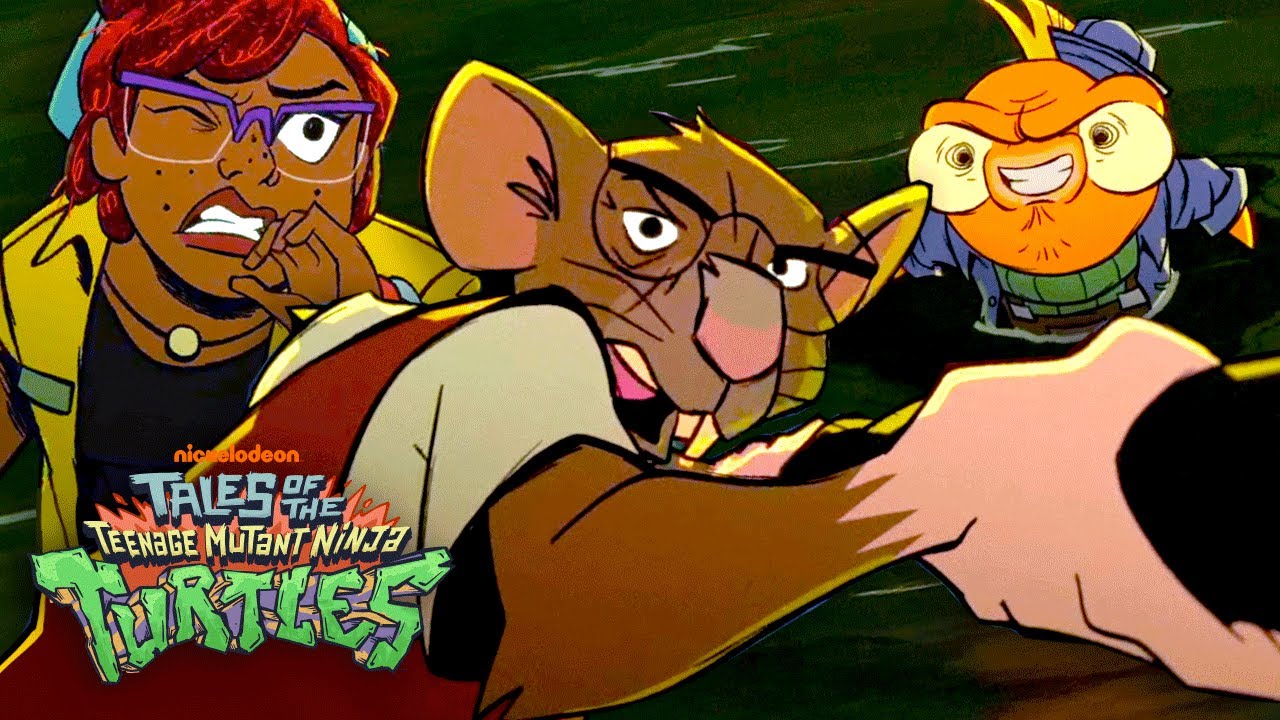 Splinter and April Fight a Goldfish! (Part 2) | Full Scene | Tales of ...