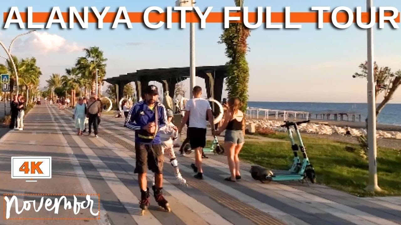 Alanya City Full Tour ! Alanya Street Tour ! Alanya City Center 2024 ...