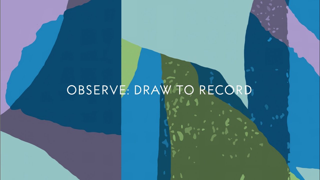 Art & Your Practice | Observe: Draw to Record | Video 3 - YouTube