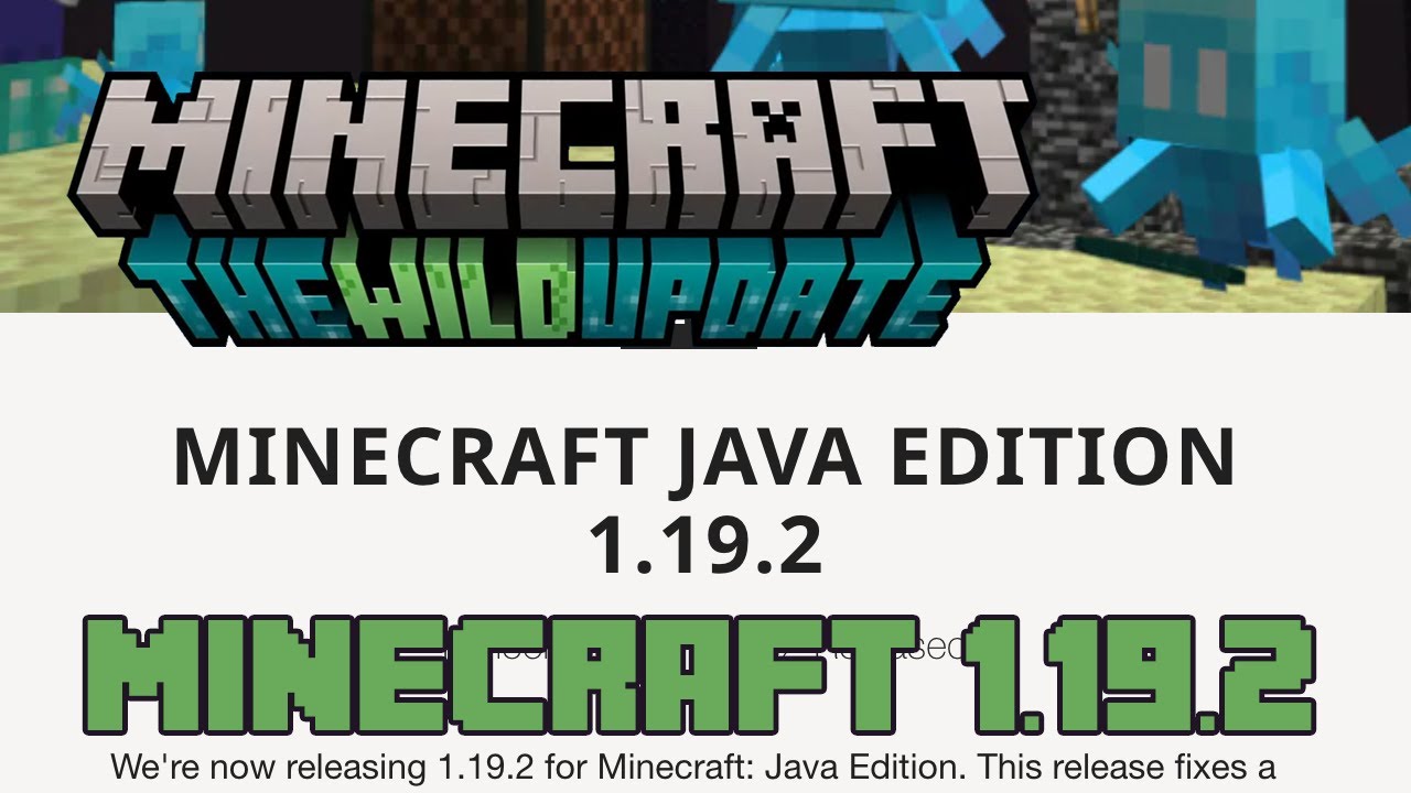 Minecraft 1.19.2 The Wild Update – Resolución de problemas - YouTube