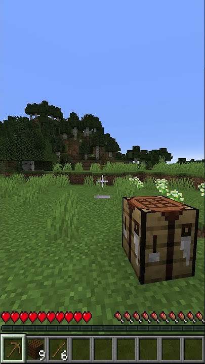 Minecraft Java Edition Tutorial - How to Craft a PickAxe - YouTube