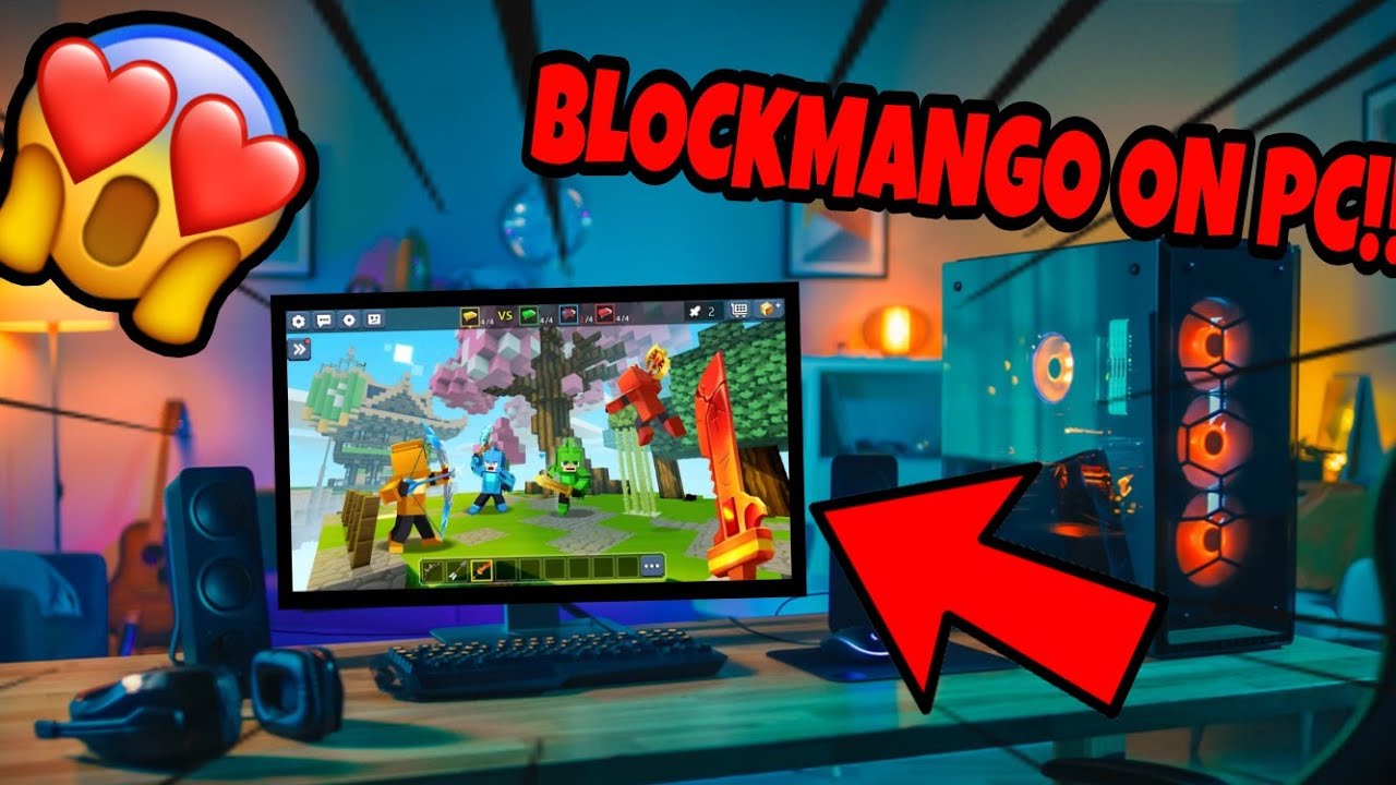 Playing BLOCKMAN GO Bedwars On PC!! [blockmango] - YouTube