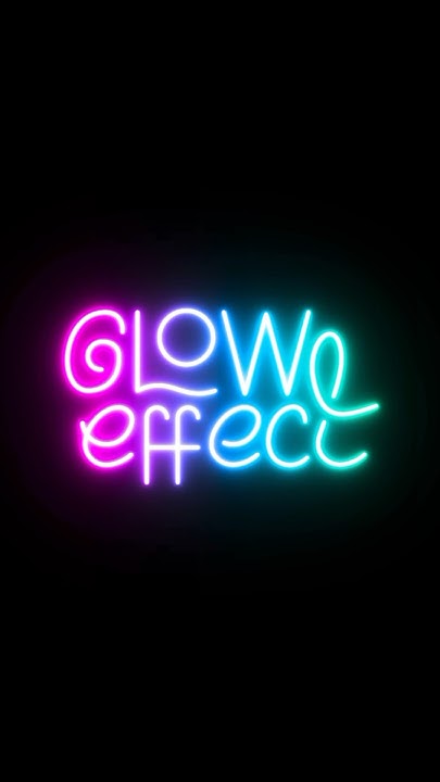 How to make realistic Neon Glow Effect in Illustrator | Neon Effect Tutorial - YouTube