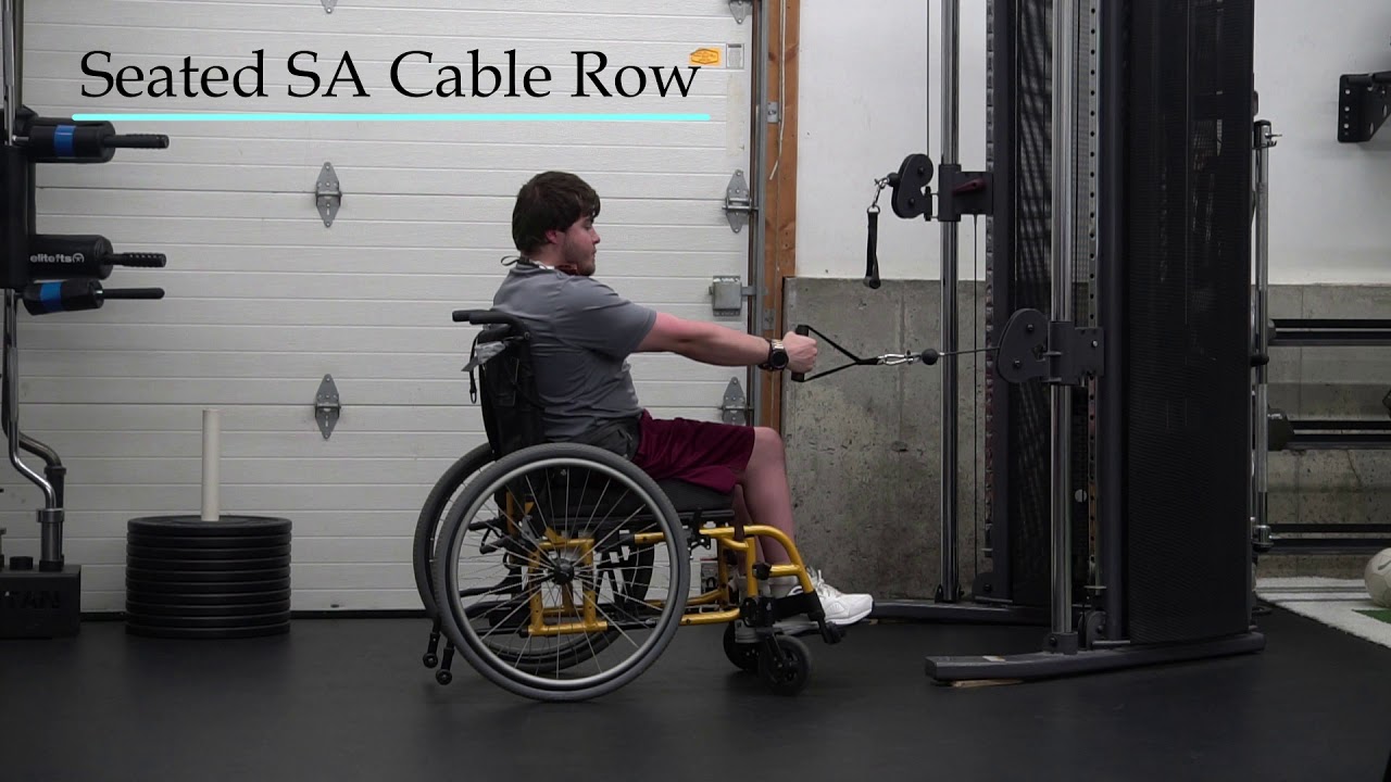 Seated Single Arm Cable Row Tutorial - YouTube
