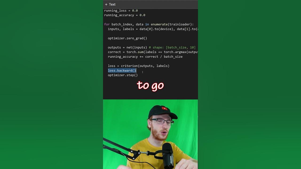 Backpropagation and Model Training in PyTorch #shorts - YouTube