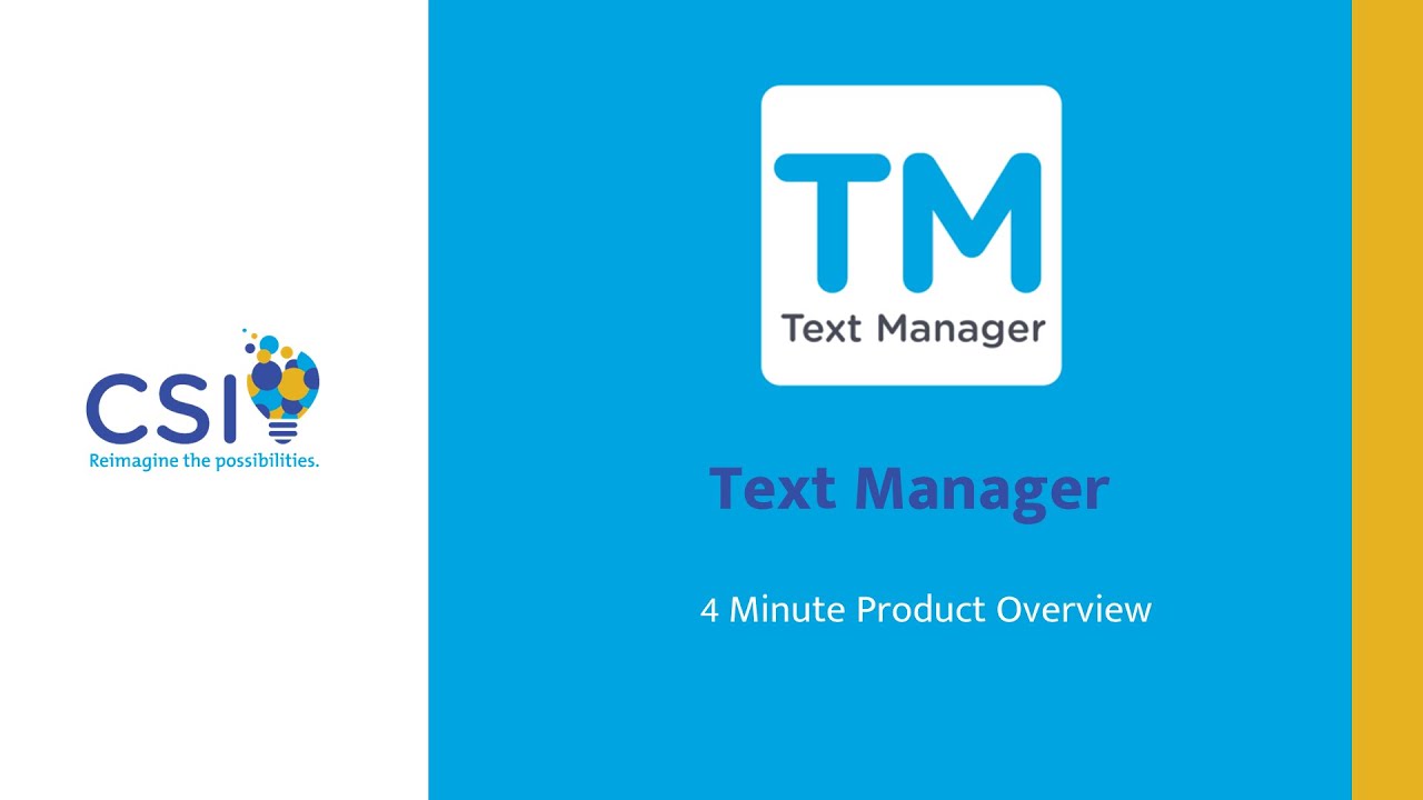 Text Manager | Product Overview - YouTube