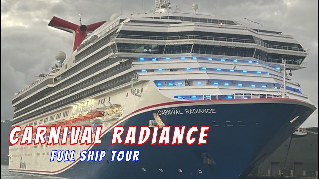Carnival Radiance Full Ship Tour: Restaurants, Sports Deck, Bars & More ...