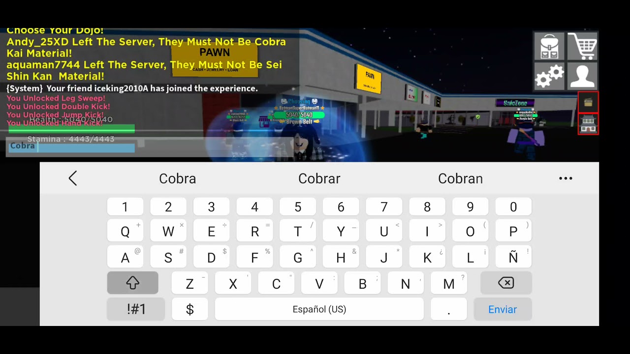 My First YouTube Video! | Playing Roblox Cobra Kai! - YouTube