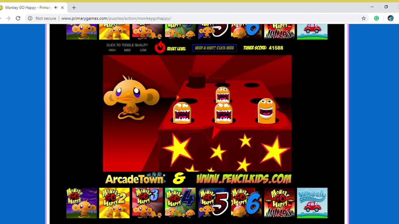 Playing Monkey Go Happy series #1 - YouTube