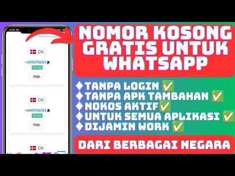 cara mendapatkan nomor kosong untuk daftar WhatsApp | nokos untuk semua aplikasi terbaru 2024 ...