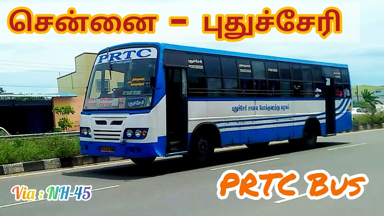 Chennai to Puducherry PRTC Bus with Typical Horn | NH 45 Rider #PRTC ...
