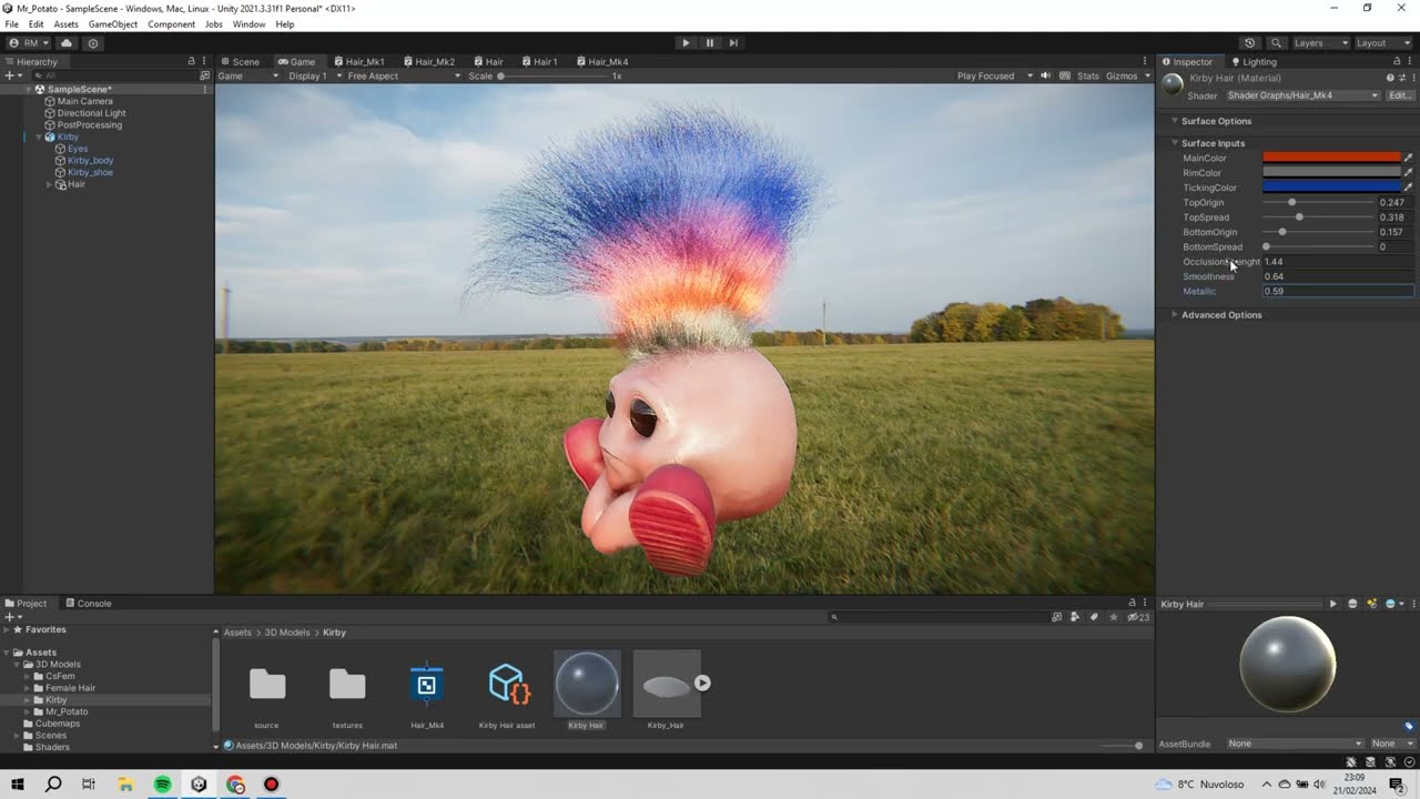 Creating A Gradient Multi Color Hair Shader In Unity With Shadergraph