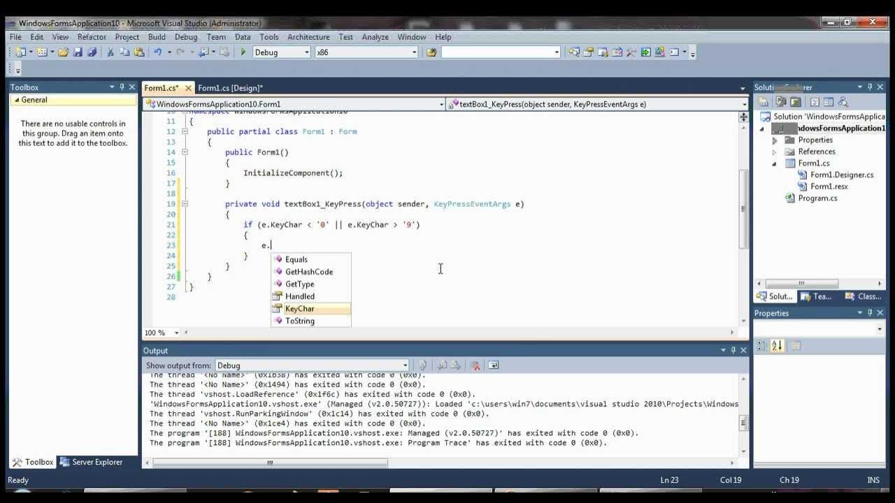 Number Validation in TextBox - YouTube