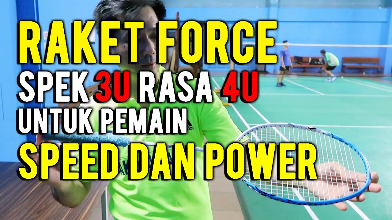 Raket RS MICRON SABER 17 FORCE NG III, Raket Serang 3U Rasa 4U - YouTube