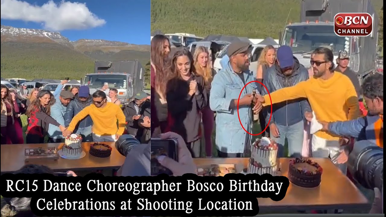 RC15 Dance Choreographer Bosco Birthday Celebrations at Shooting ...