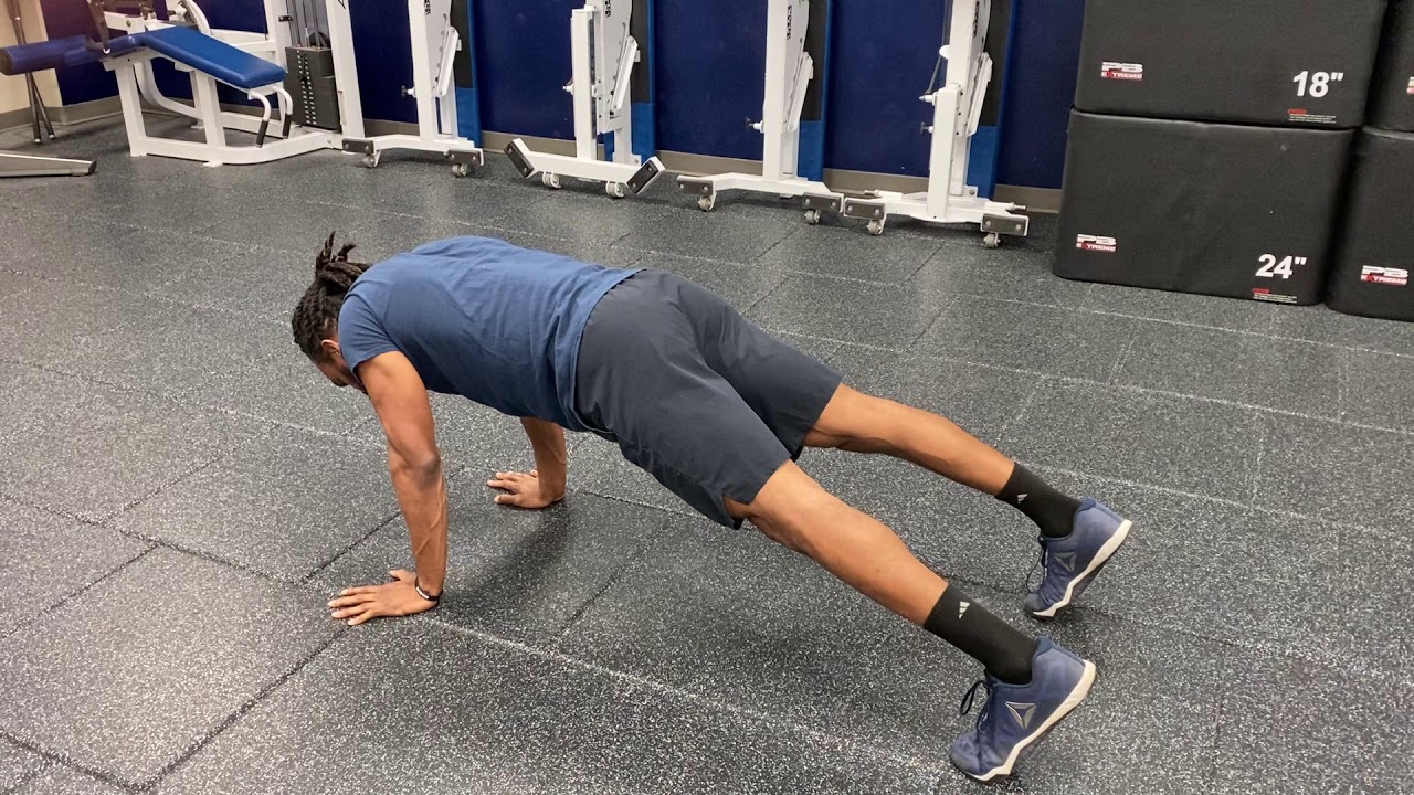 Push Up Scapular Retractions - YouTube