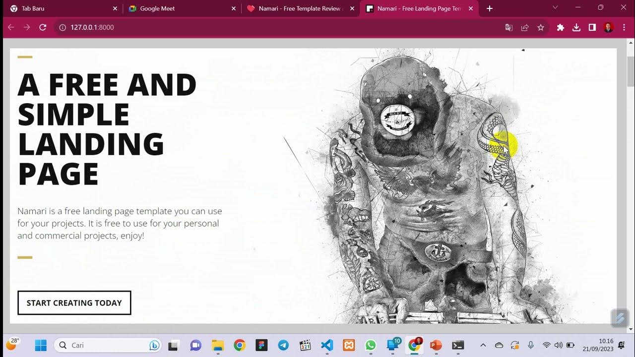 Landing Page Laravel - YouTube