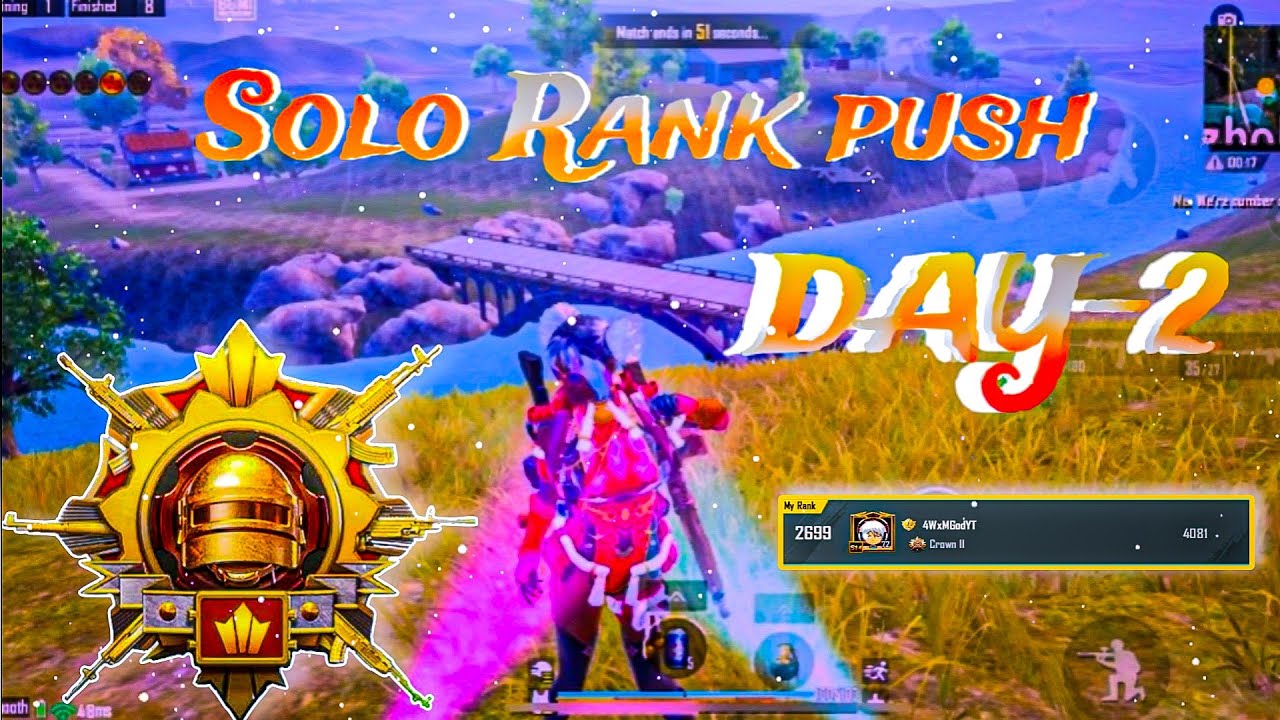 Day - 2 🥵| Diamond to Conqueror in Bgmi | Best Tips For Solo Conqueror Rank push - YouTube