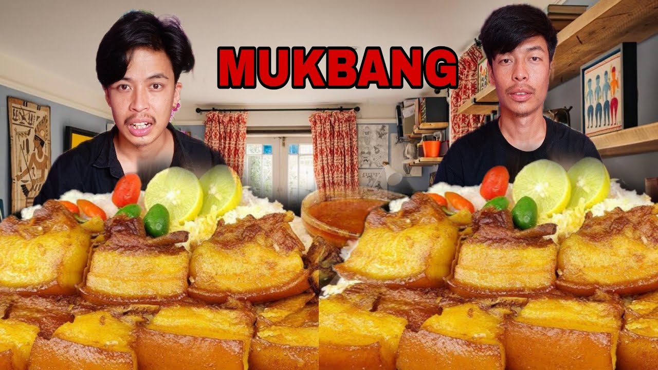 2KG Pork mukbang first time (Brother & Me) Muna risaya aja😏 - YouTube
