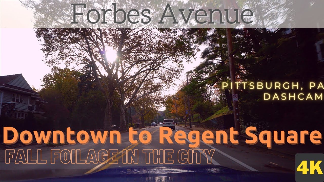 Pittsburgh, PA Forbes Avenue Driving Tour 4K Downtown to Regent Square ...