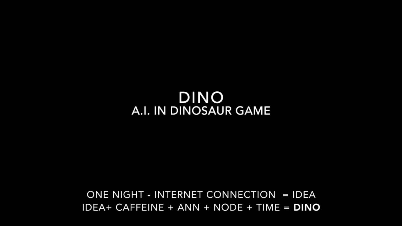 Genetic Algorithms in Google Dinosaur. - YouTube