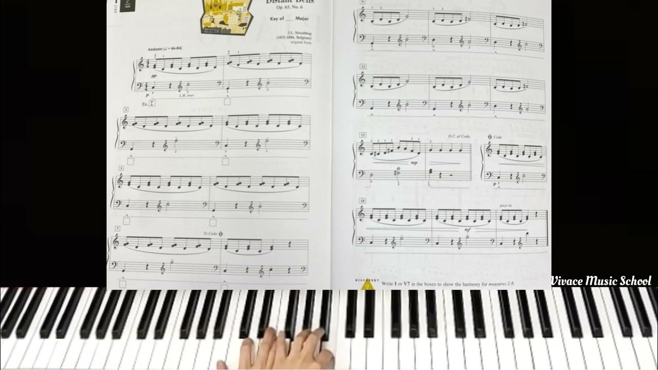 Piano Adventures Level 4 Performance Book Pg 2-3 (Distant Bells) - YouTube