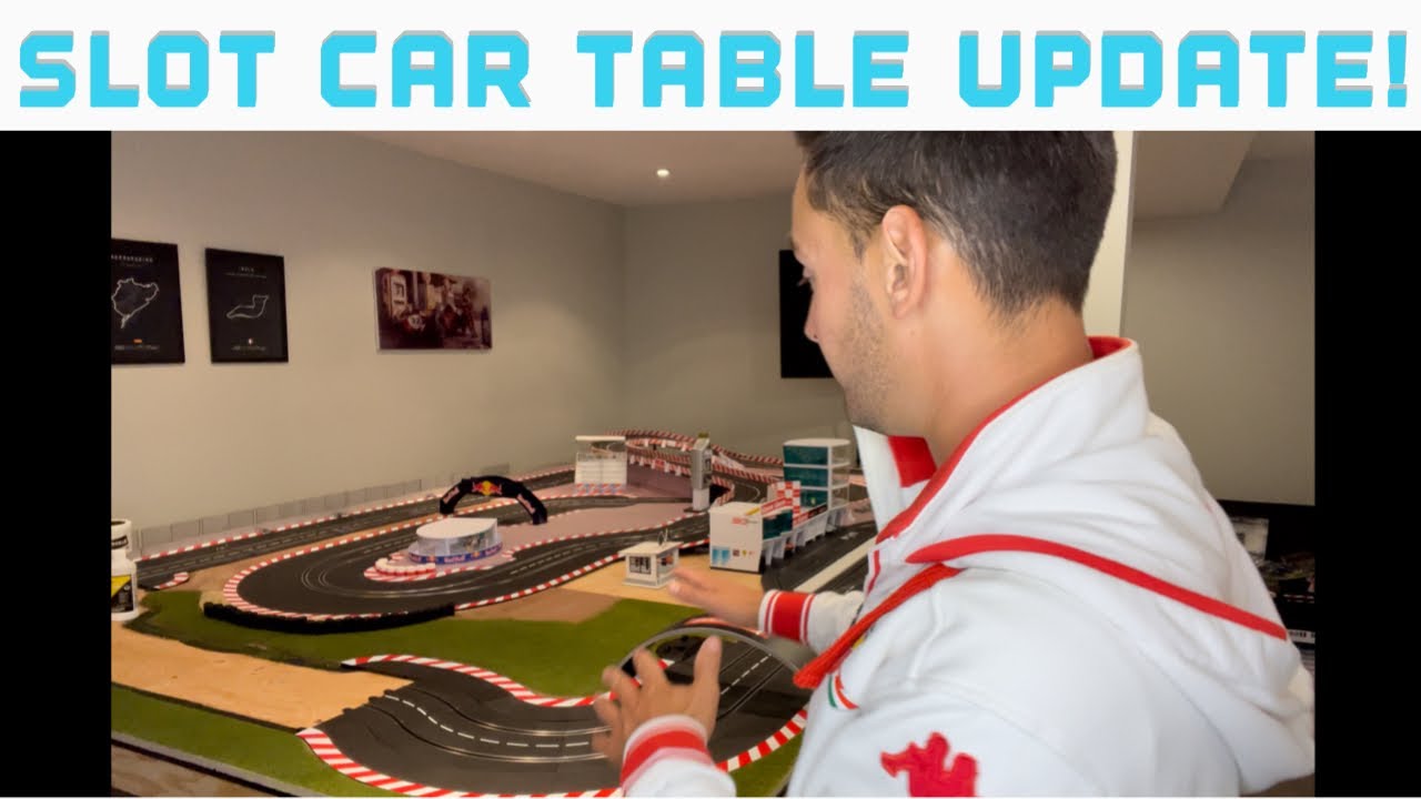 Slot Car Table Build Update - YouTube