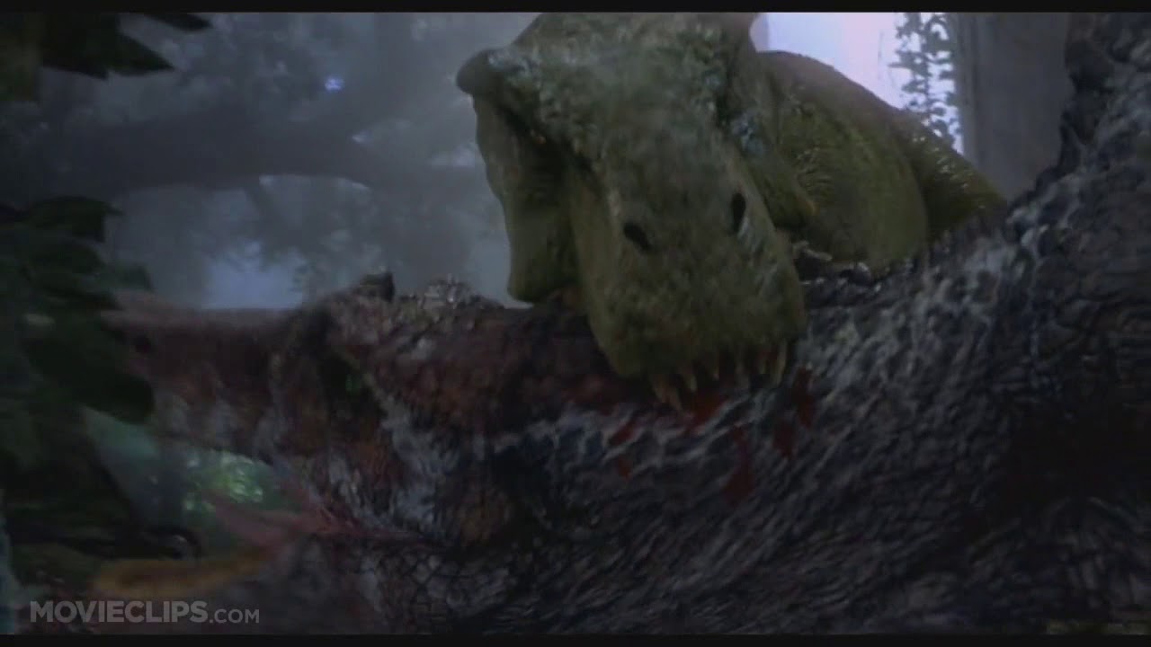 Jurassic park 3 - extended fight scene - YouTube