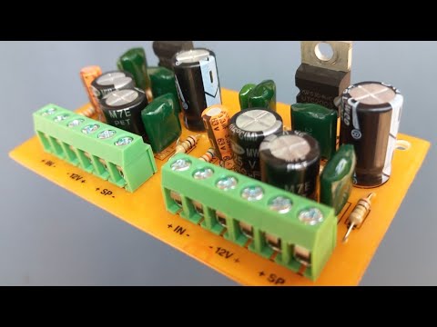 TDA2003 Based Stereo Amplifier Board In Selfmade PCB / Making Video ...