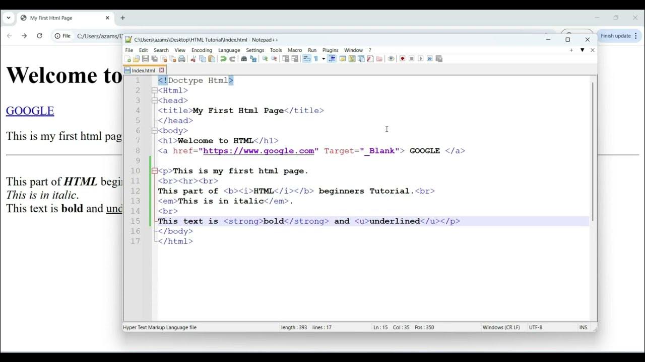 HTML Basics for Beginners Hindi| HTML Mein Text Formatting Kaise Karein | Simple Tarika - YouTube