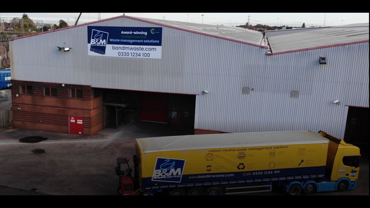 B&M Waste Services: Drone footage Birmingham Depot - YouTube