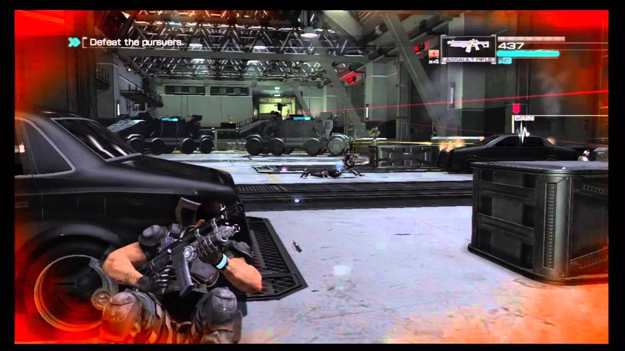 Binary Domain - Chap 4 Refuse And Resist: Robot Attack Cutscene, Dan & Cain Hold Out Action Xbox ...
