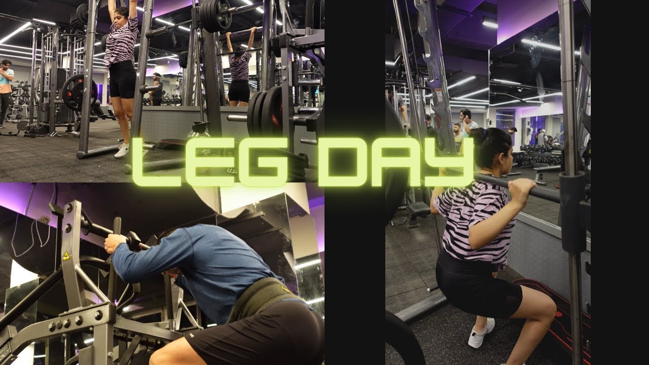 Leg Day with her | Day 4 | Totally exhaust #workout #gym - YouTube