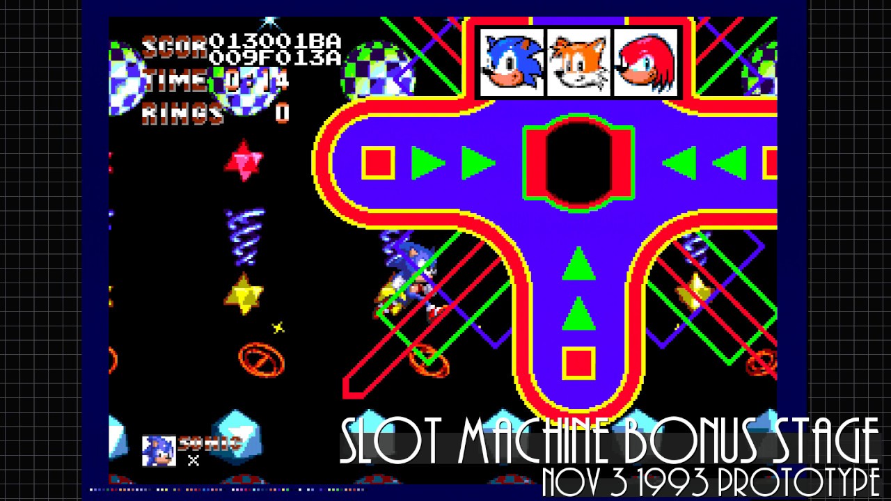 Slot Machine Bonus Stage - Sonic 3 (Nov 3 1993 Prototype) - YouTube