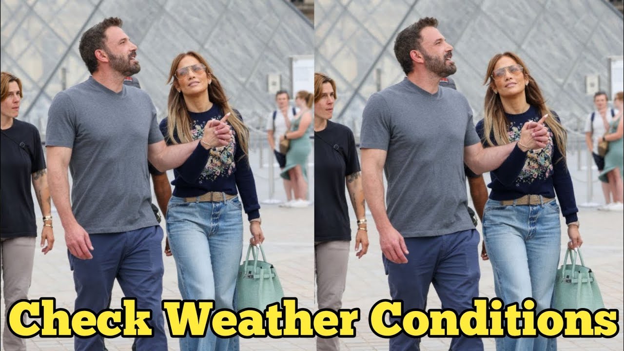 Jennifer Lopez and Ben Affleck are out Checking Weather conditions ...