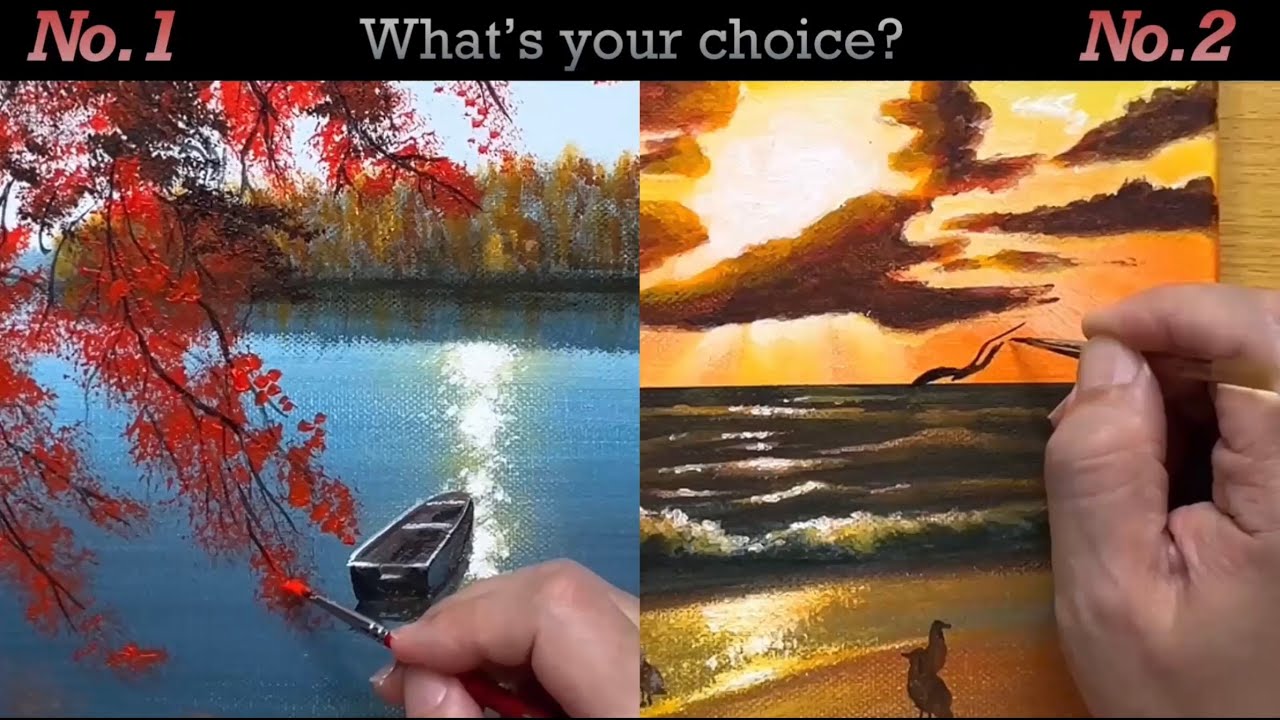 What's your choice? acrylic Painting - YouTube