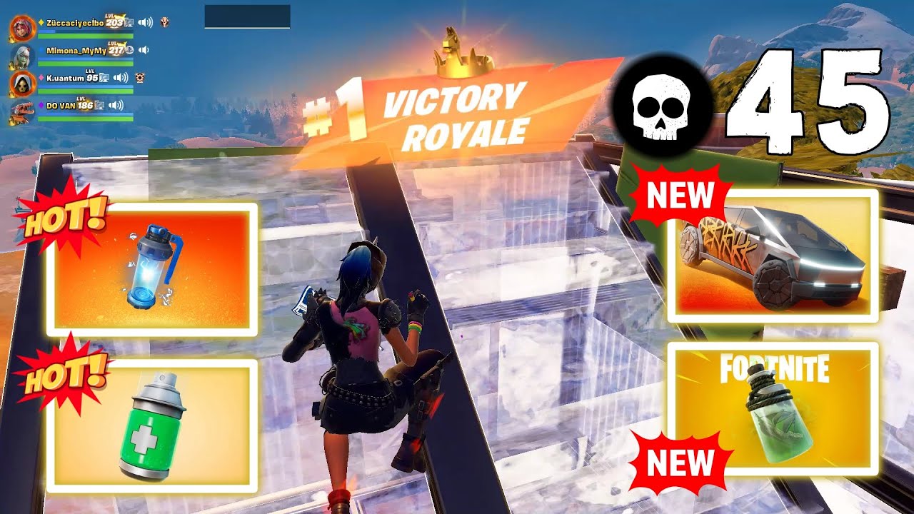 45 Eliminations | High Kill Squad Fortnite Battle Royale Win - YouTube