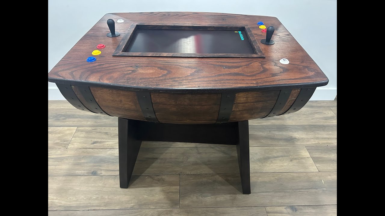 Wine Barrel Arcade, DIY Retro Arcade Machine from red wine barrel - YouTube