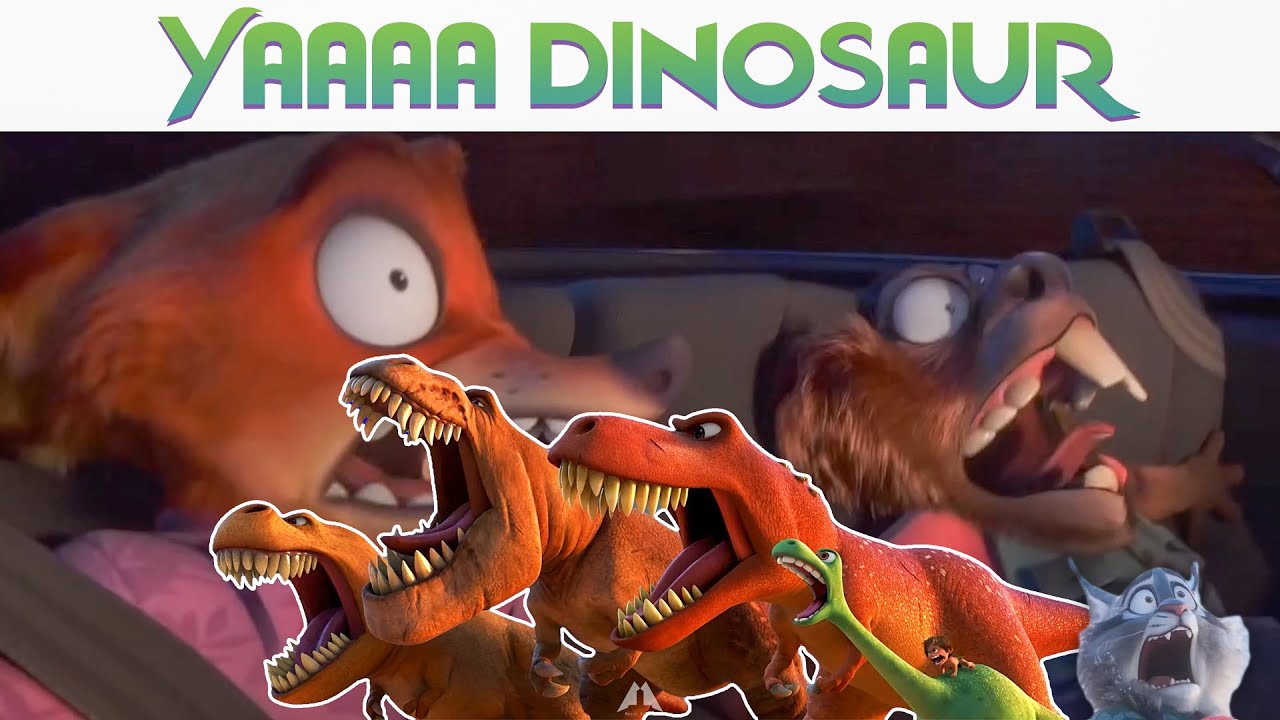 Zootopia 2 but screams got replaced with Yaaaa Dinosaur memes - YouTube