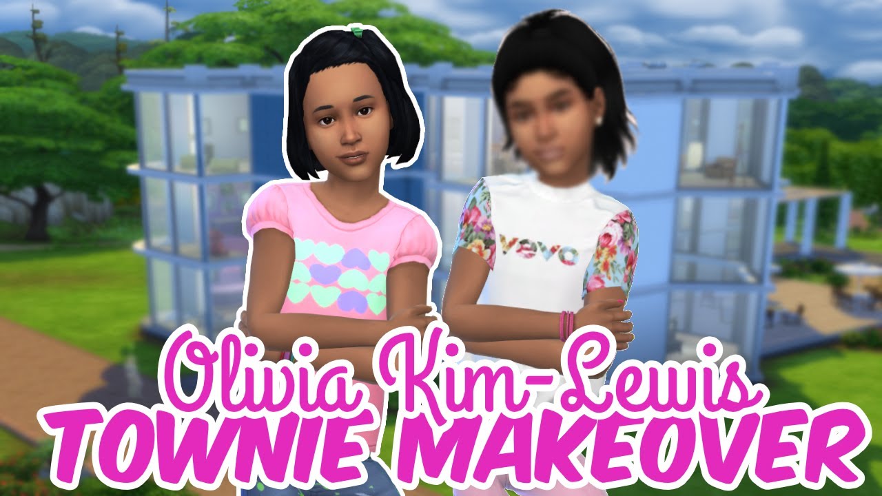 OLIVIA KIM-LEWIS // TOWNIE MAKEOVER | The Sims 4 CAS #BlackHistoryMonth ...