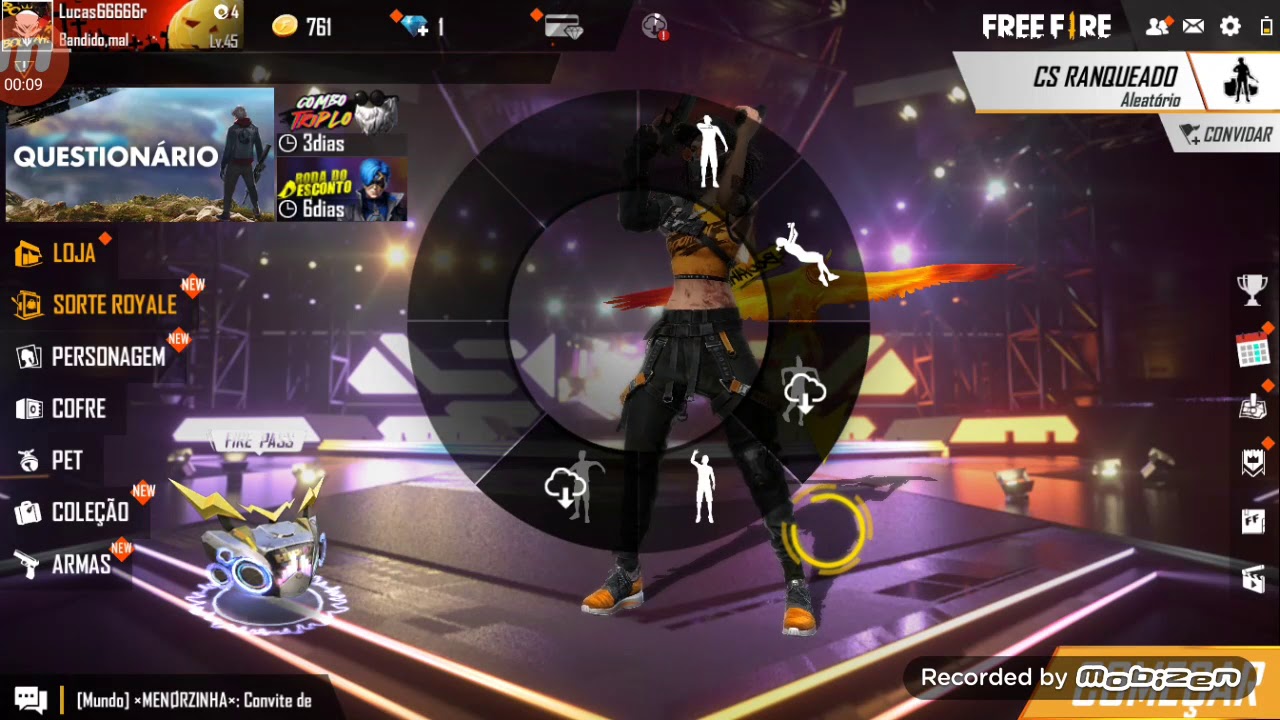 jogando free Fire - YouTube