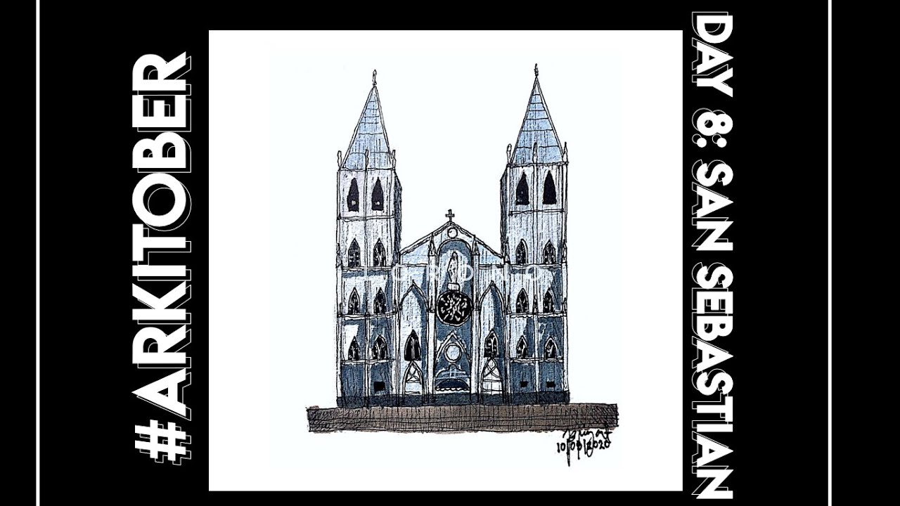 San Sebastian Church Sketch Image Of Spain, Basque Country, San