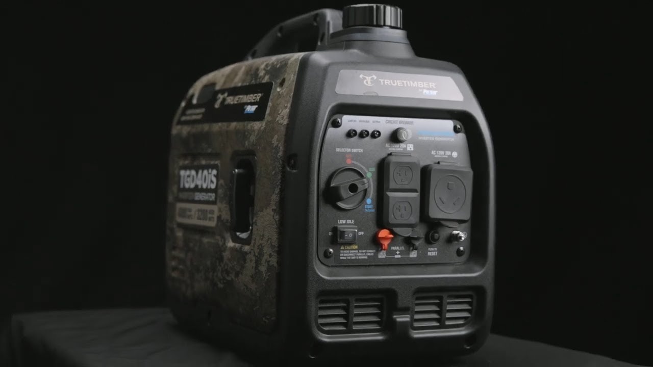 Pulsar TrueTimber 4000 Watt Inverter Generator | Gasoline | 120v ...