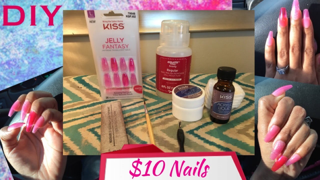 $10 Nails Tutorial |Cheap Affordable DIY| Looks Like Salon Nails - YouTube