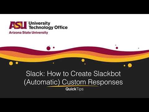 Slack: How to Create Slackbot Automatic Custom Responses - YouTube