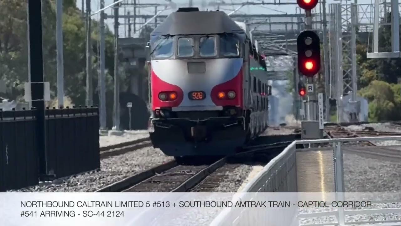 The Complete Caltrain Evening Rush Hour At Santa Clara On August 8, 2024 - YouTube